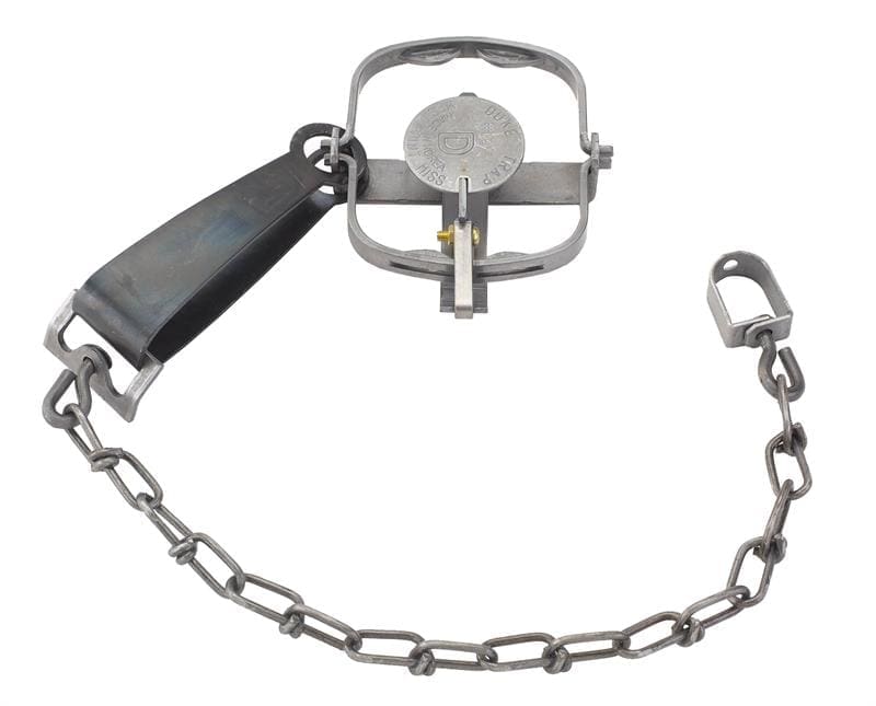 Duke #1 Single Long Spring Guard Trap - 4" Jaw Spread - PcsOutdoors
