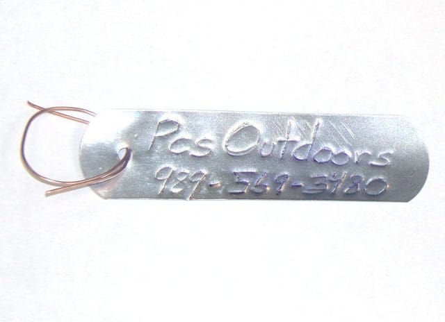 Zinc Trap Tags Write Your Own Zinc Trap Tags - PcsOutdoors